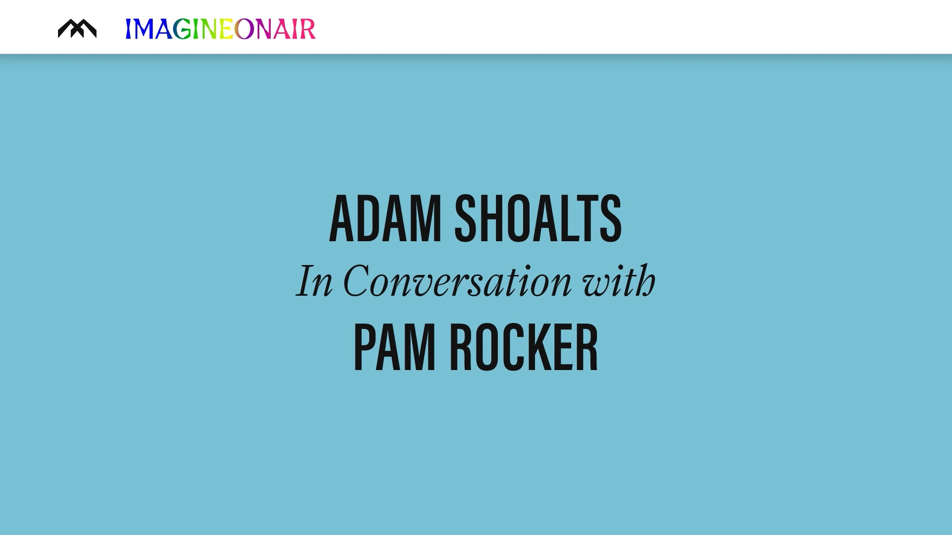 Adam Shoalts in Conversation with Pam Rocker - Wordfest